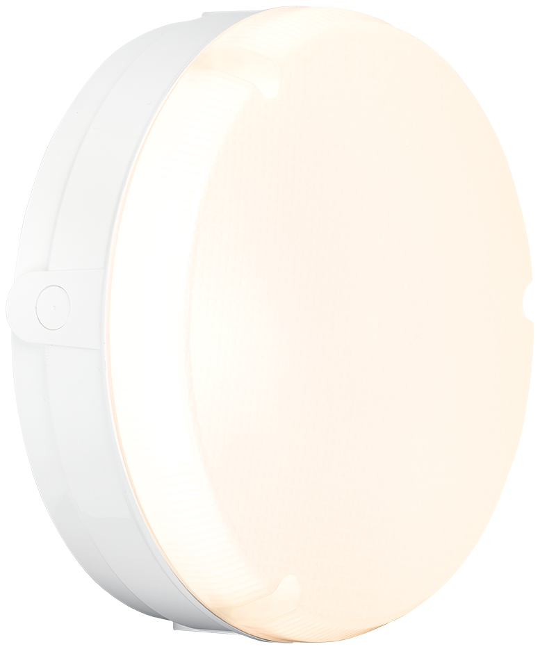 Eterna OPCIRMW3 Fresh Prince Circular White IP65 Utility Bulkhead Opal ...