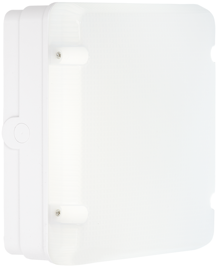 Eterna OPSQMW Fresh Prince Square White IP65 Bulkhead Opal Power CCT ...