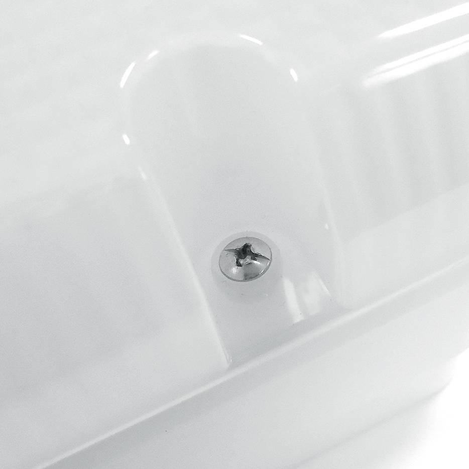 Eterna OPSQMW Fresh Prince Square White IP65 Bulkhead Opal Power CCT ...