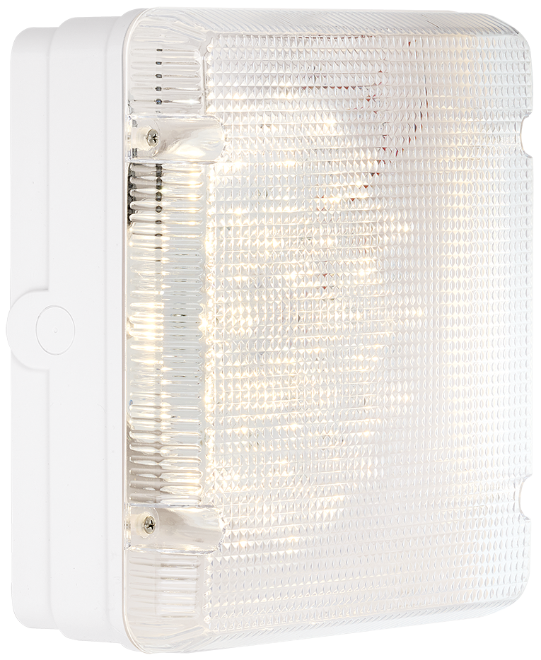 Eterna PRSQEM3 Fresh Prince Square White IP65 Bulkhead Power CCT With ...