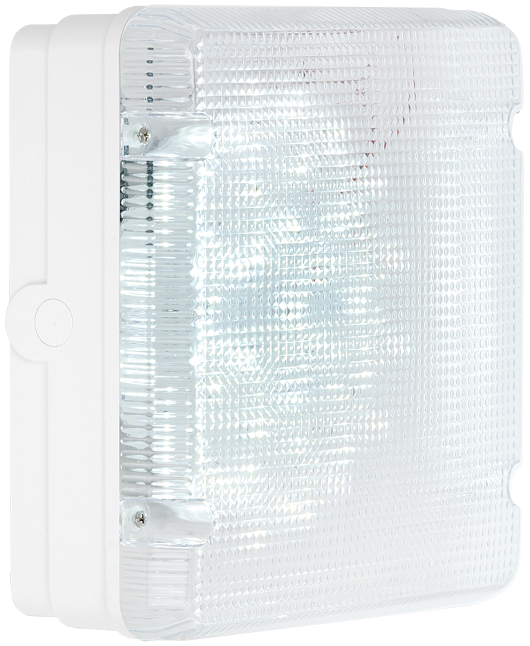 Eterna PRSQEM3 Fresh Prince Square White IP65 Bulkhead Power CCT With ...