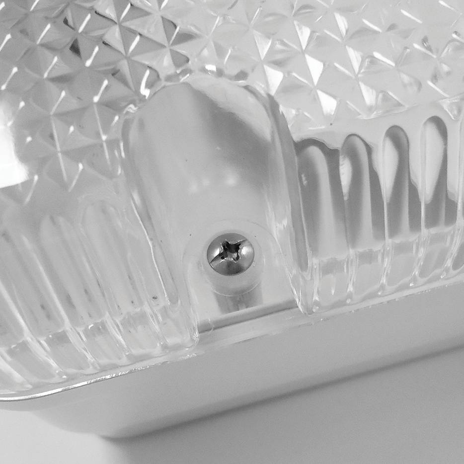 Eterna PRSQEM3 Fresh Prince Square White IP65 Bulkhead Power CCT With ...