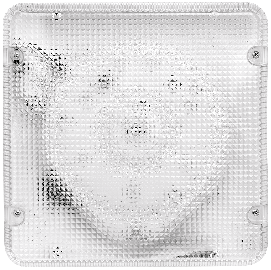 Eterna PRSQMW3 Fresh Prince Square White IP65 Bulkhead Power CCT With ...