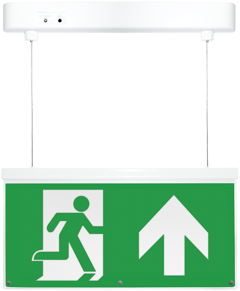 Eterna SESIGNLEM3 Self-Test Emergency Adjustable Suspended White Exit ...