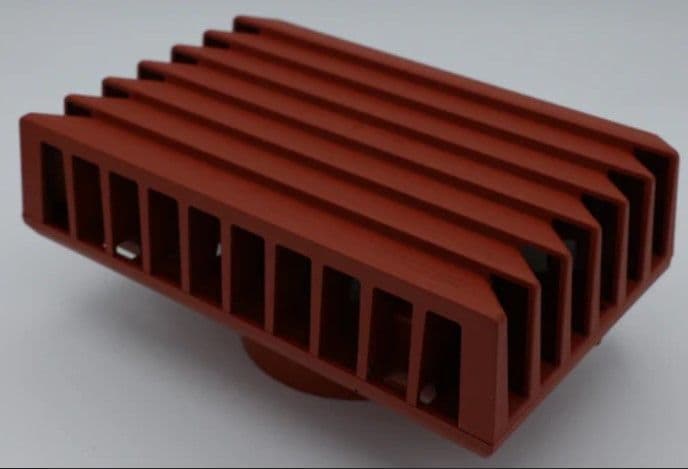 Greenwood ESBB External Exposed Site Baffle in Brown with 100mm Spigot