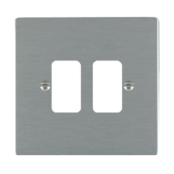 Hamilton 842GP Sheer Satin Stainless 2g Aperture Plate With Grid Fixings
