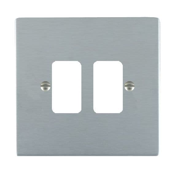 Hamilton 862GP Sheer Satin Chrome 2g Aperture Plate With Grid Fixings