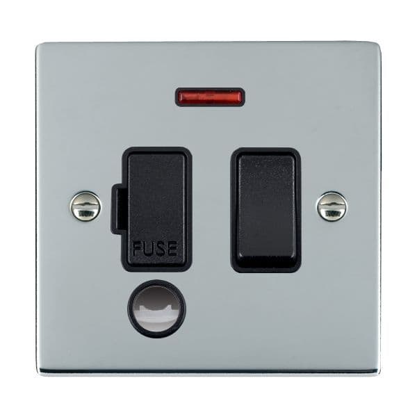Hamilton 87SPNCBL-B Sheer Bright Chrome 13A Double Pole Fuse Single ...