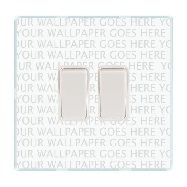 Hamilton PCR222WH-W Perception Clear Plate 2g 20AX 2 Way Rocker White ...