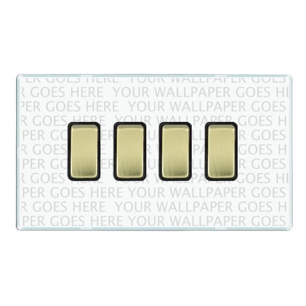 Hamilton PCR242PB-B Perception Clear Plate 4g 20AX 2 Way Rocker ...