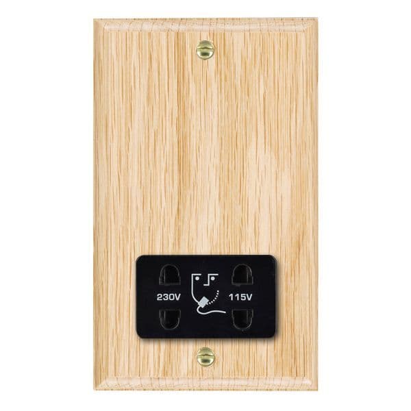 Hamilton WOLSHSB Woods Ovolo Light Oak Shaver Dual Volt Socket With ...