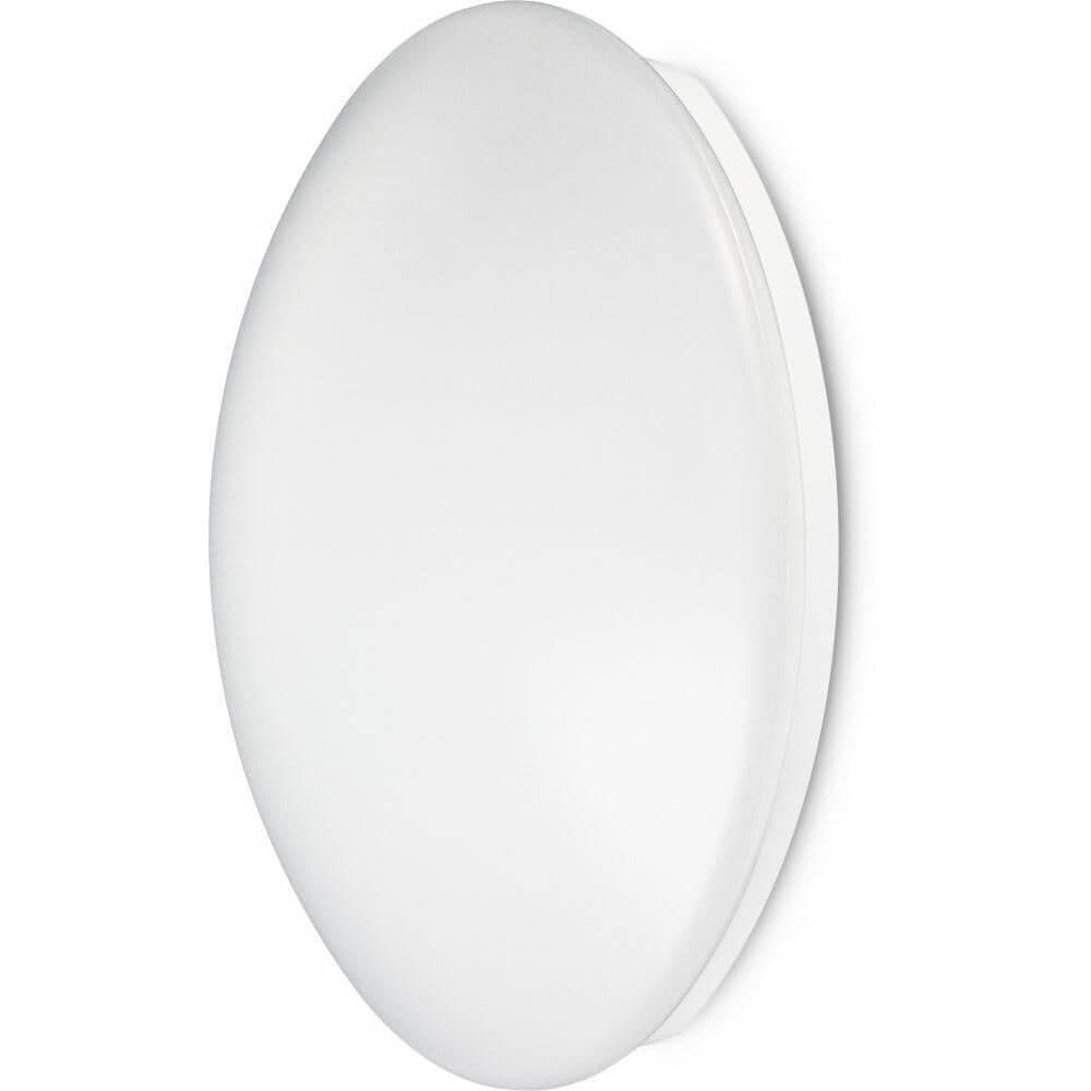JCC JC24241 RadiaLED Slim Mains IP44 360mm Bulkhead 18W 4K LED White/Opal