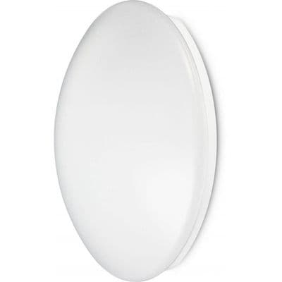 JCC JC24242EM RadiaLED Slim Mains IP44 410mm Bulkhead 32W 4K LED White/Opal EM