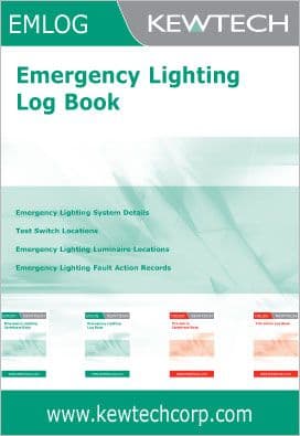 Kewtech EMLOG Emergency Lighting Log Book
