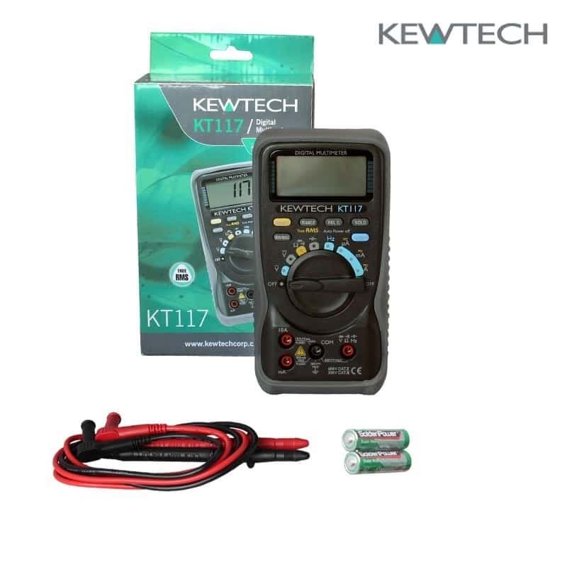 Kewtech KT116 Digital AC/DC 10A 600V Multimeter With Temperature ...