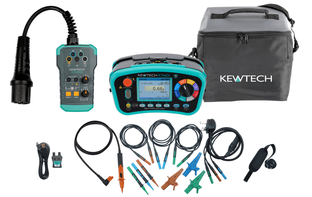 Kewtech KT66EV Digital MFT 12-In-1 With KEWEVSE Adaptor