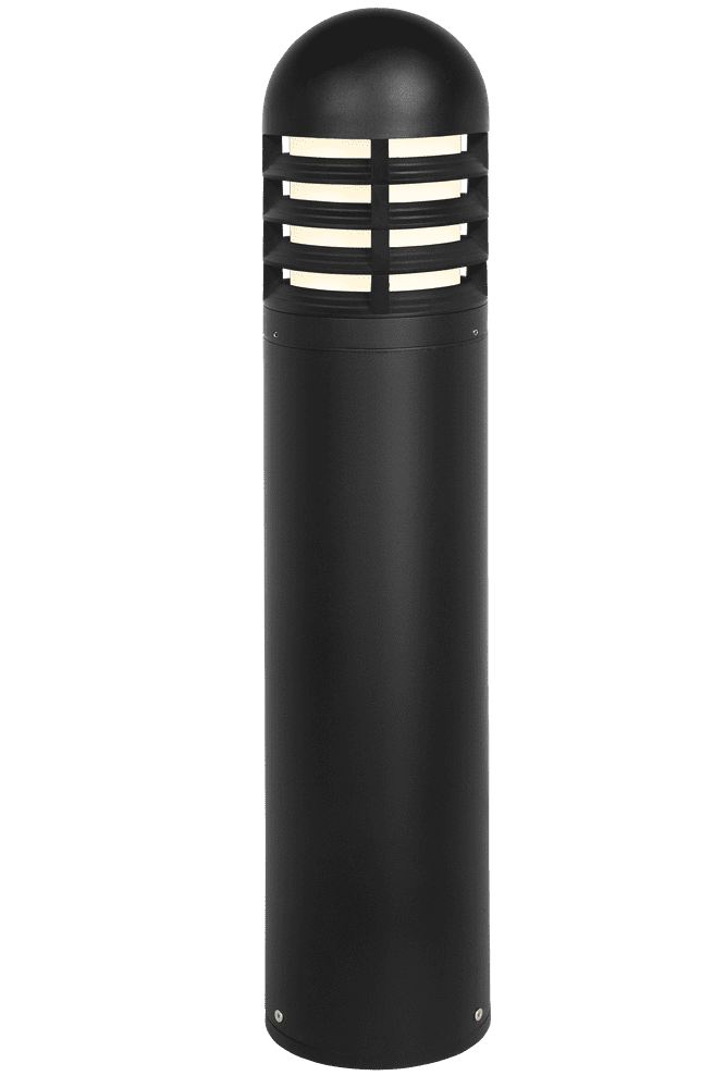 Kosnic ARDC20T-GRY Arden II Die-cast Aluminium Bollard Cage Head 120x1015mm 10W CCT Grey