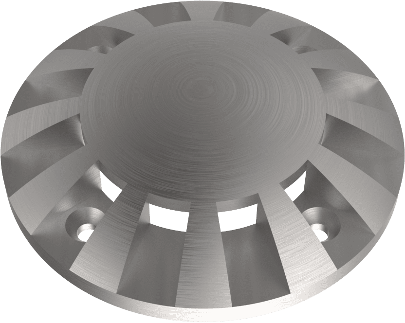 Kosnic ATRBE-SLS Atri Multi-Sided Light Outlets Round Stainless Steel Bezel