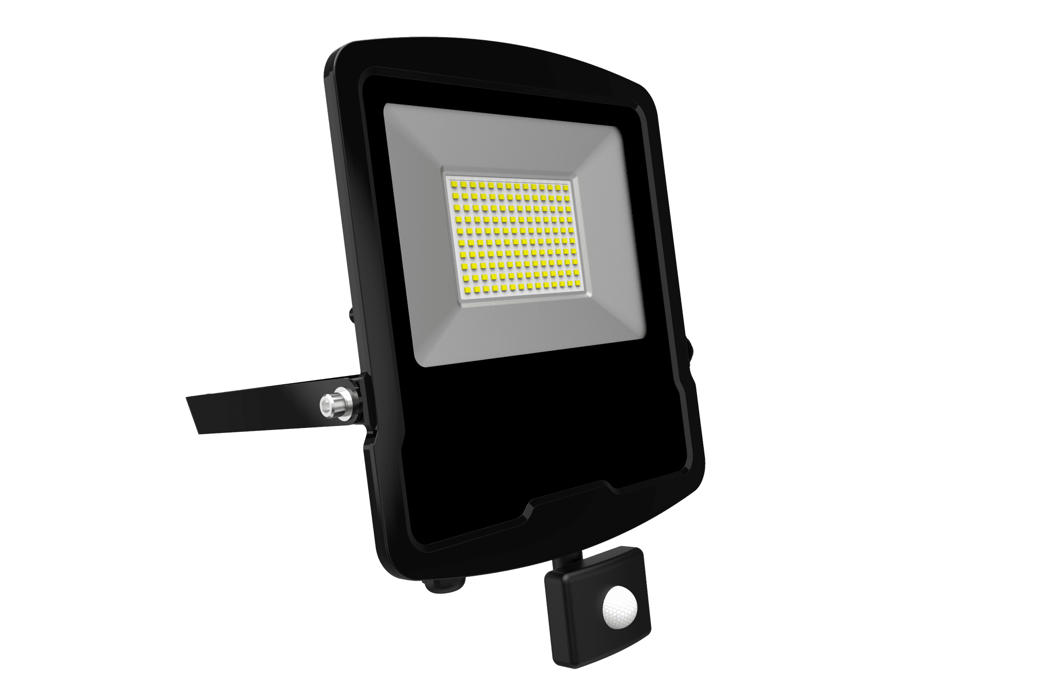 Kosnic DEL80-W65/S Della Floodlight IP65 100W 80 Degree 6500K Black PIR ...