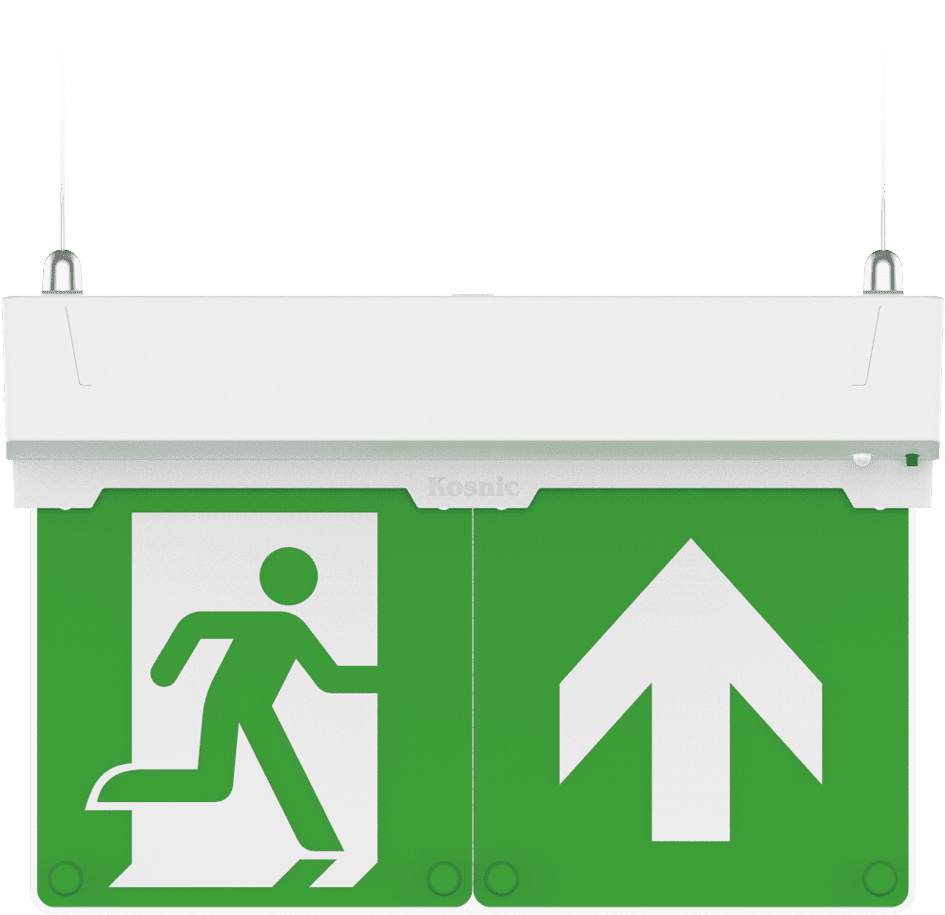Kosnic DOX20103-C3/ST Doxa II Self-Test 7 In 1 Track Emergency Light Up ...