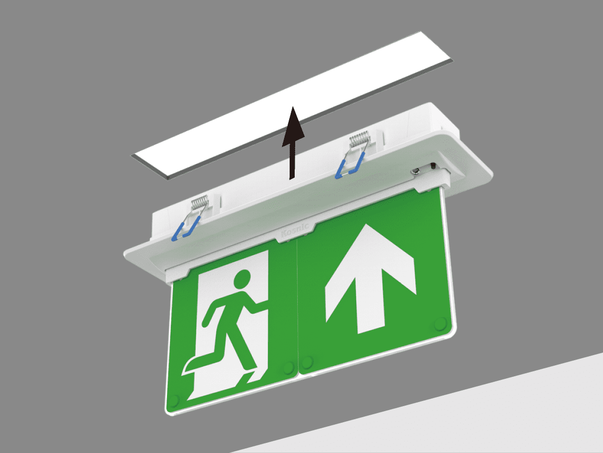 Kosnic DOX20103 Doxa II 7 In 1 Emergency Light Up&Down Arrow Recessed Kit