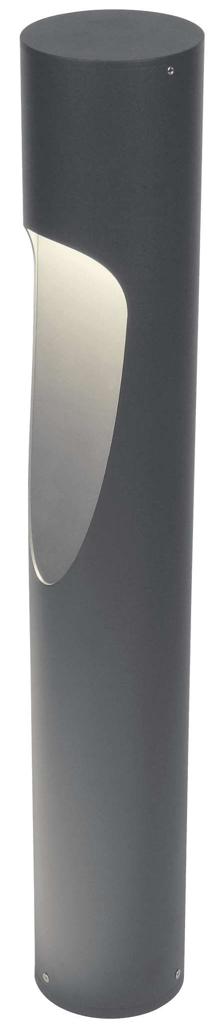 Kosnic FOR15T-GRY Forbury Die-cast Aluminium Bollard Integrated LED 15W 4000K Grey