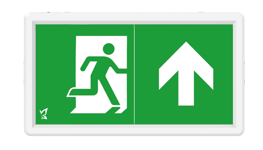 Kosnic KAL201 Kalem II Surface Mount Emergency Exit Sign 6500K