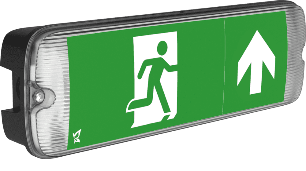 Kosnic MUL0105-BLK/DA Mulu DALI Emergency Light & Exit Sign 1W/5W 6500K ...