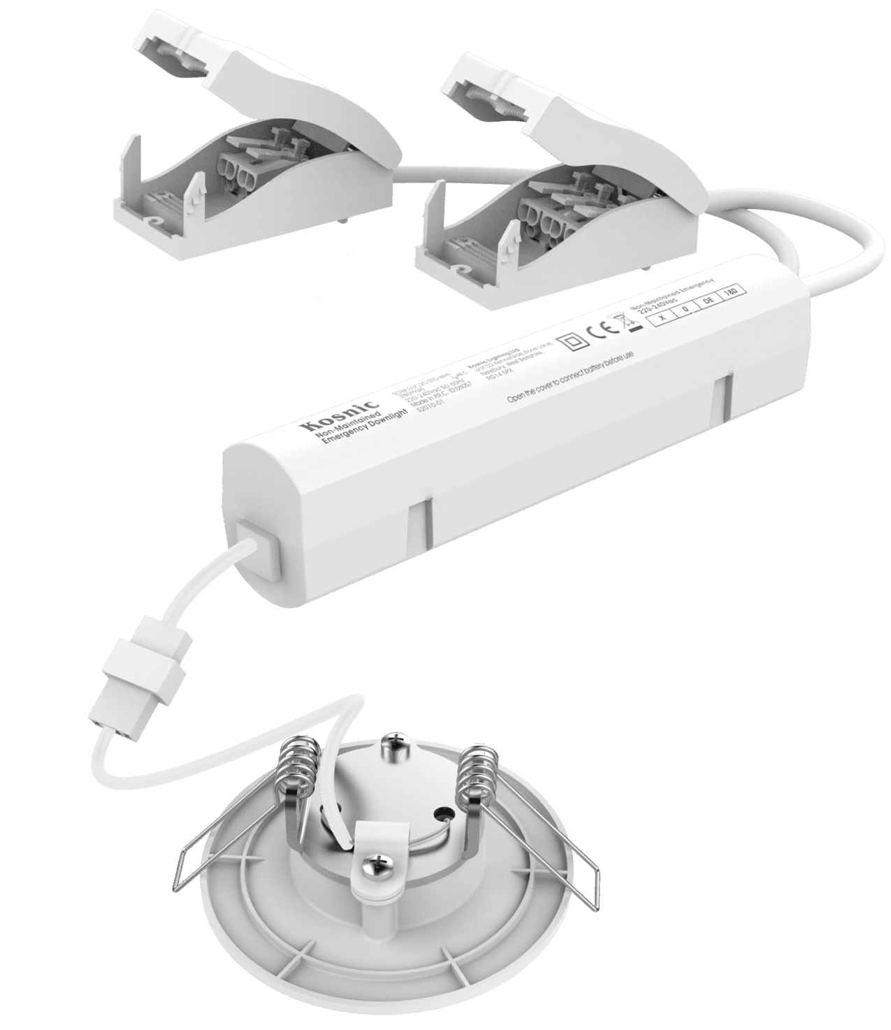 Kosnic NTR03/DA Nitro DALI 3W Emergency Downlight Non-Maintained