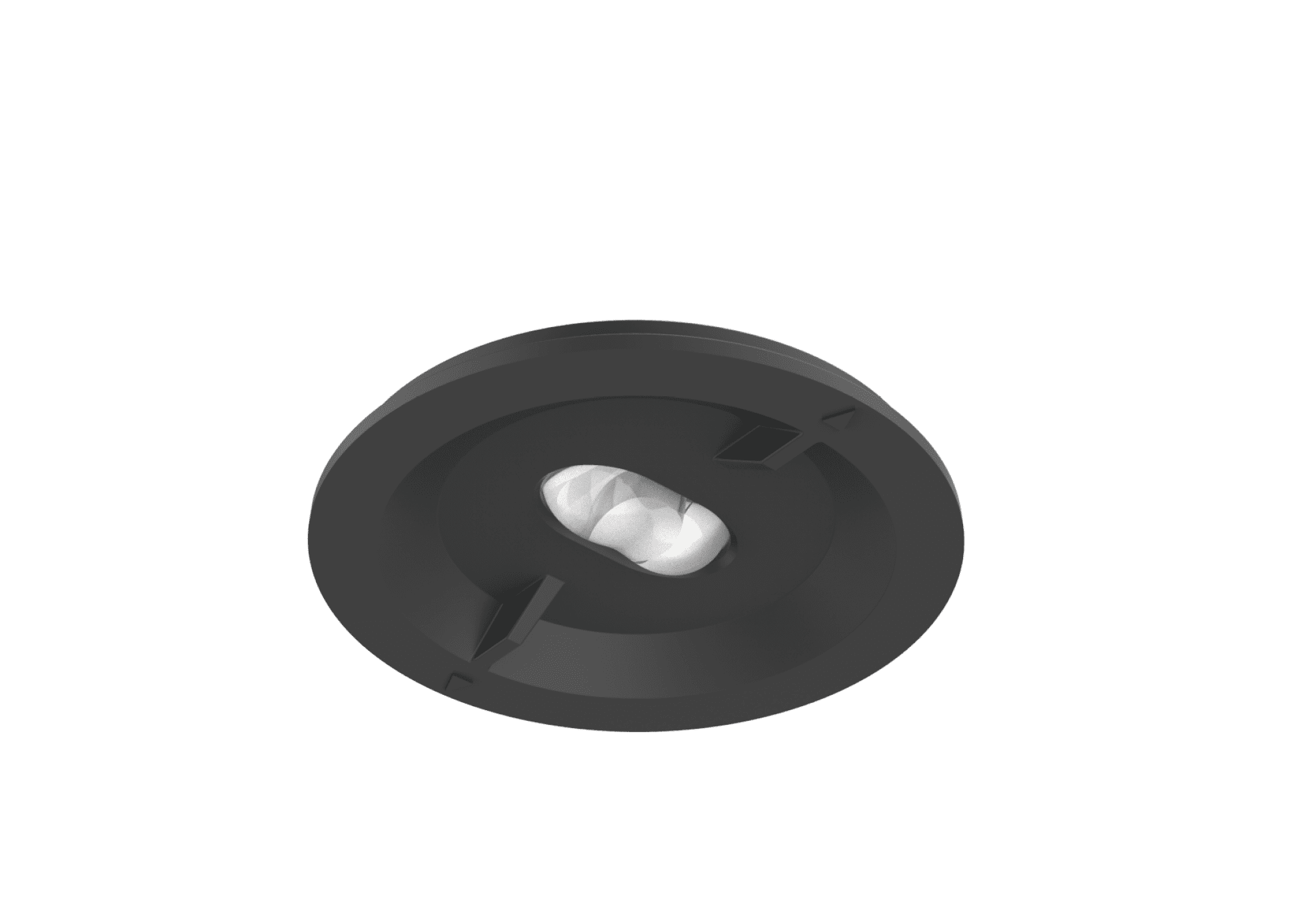 Kosnic NTRSU201-BLK/ST Nitro-Surface II Self-Test 1 6W Slim Emergency ...