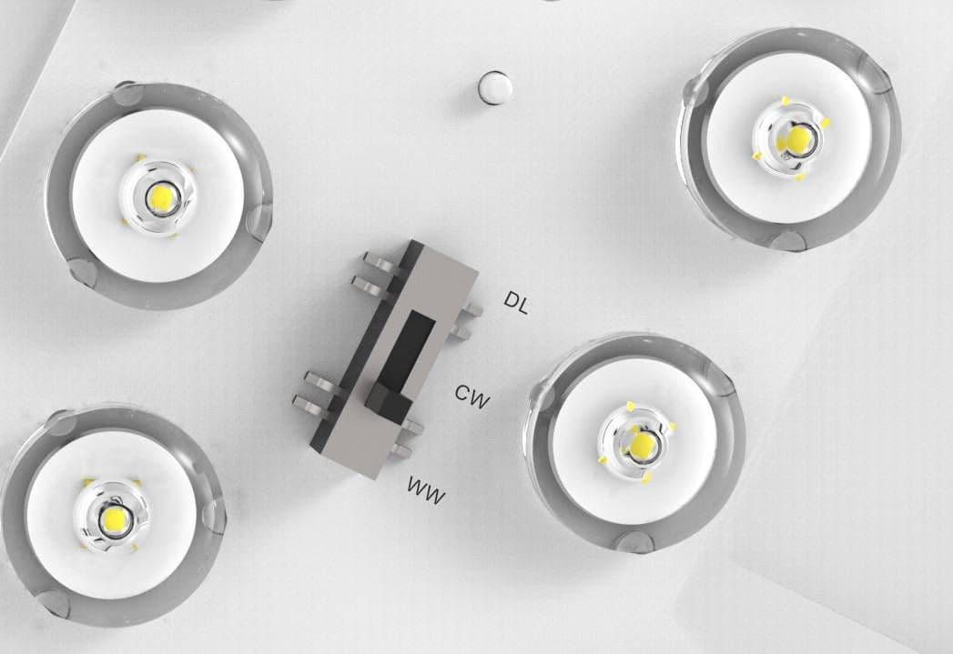 Kosnic OSS18-SCT Ossa II 9w/12w/18w Wattage and CCT Switchable White Trim