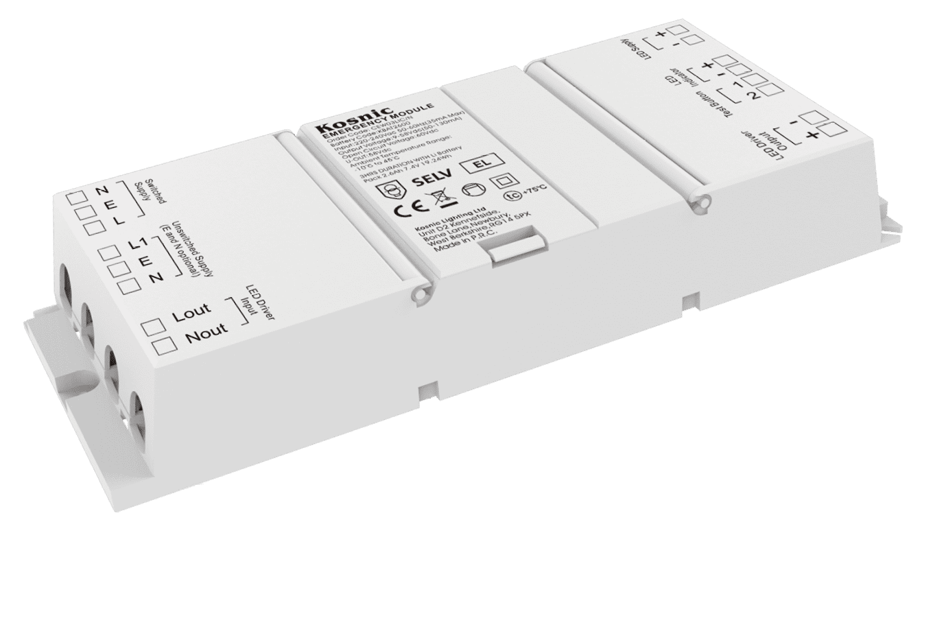 Kosnic UEM04/ST 4W Universal Emergency Module Pro Self-Test