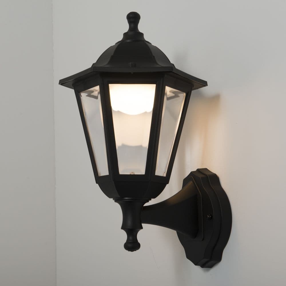 KSR Lighting KSR1516BLK Bastia 8W 3000K LED 6 Sided Lantern Black