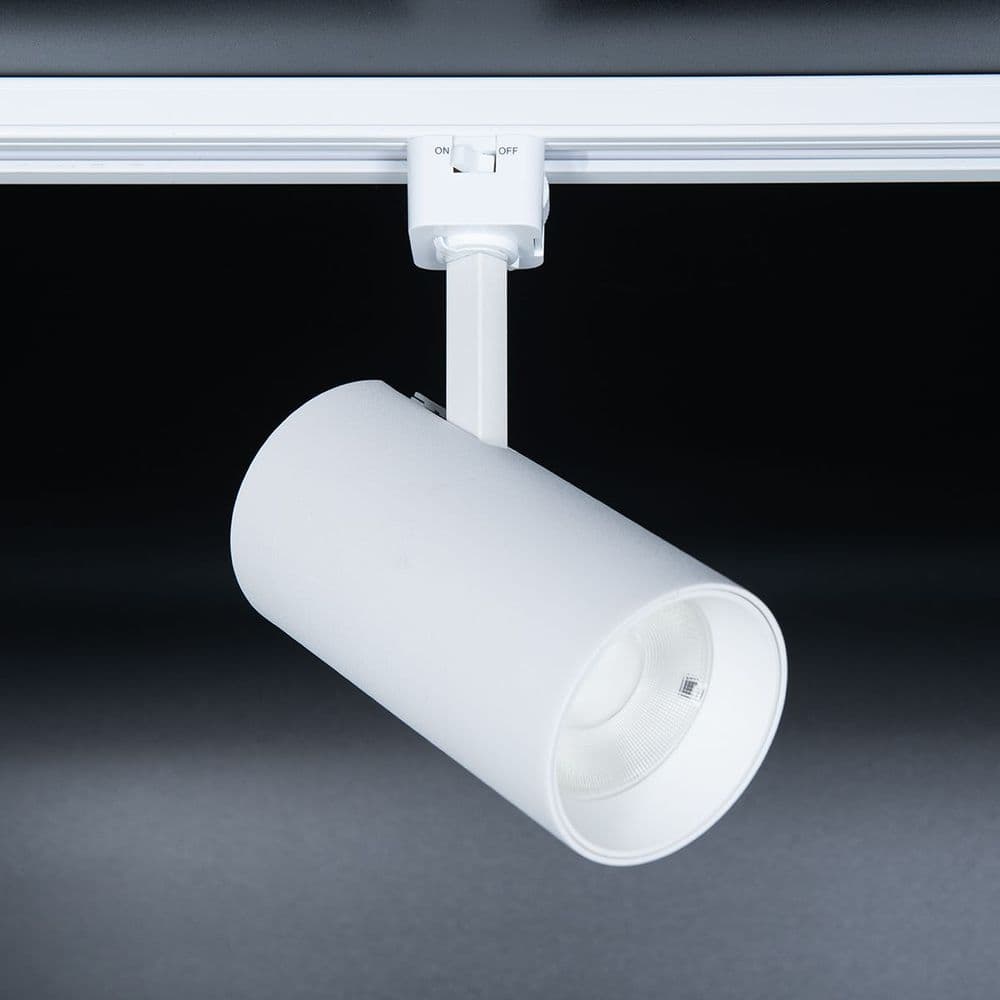 KSR Lighting KSR6572WH Rosco 16/20/24W 3CCT LED Track Fitting White