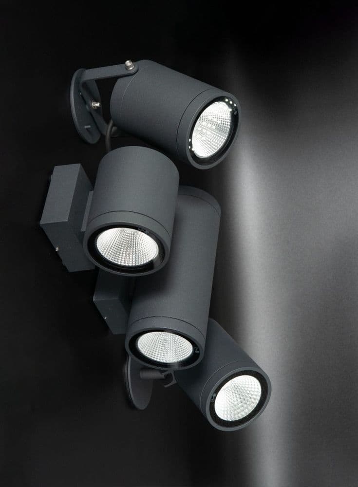 KSR Lighting KSR71142 Riviera L 2CCT 9W LED Spot Light Anthracite