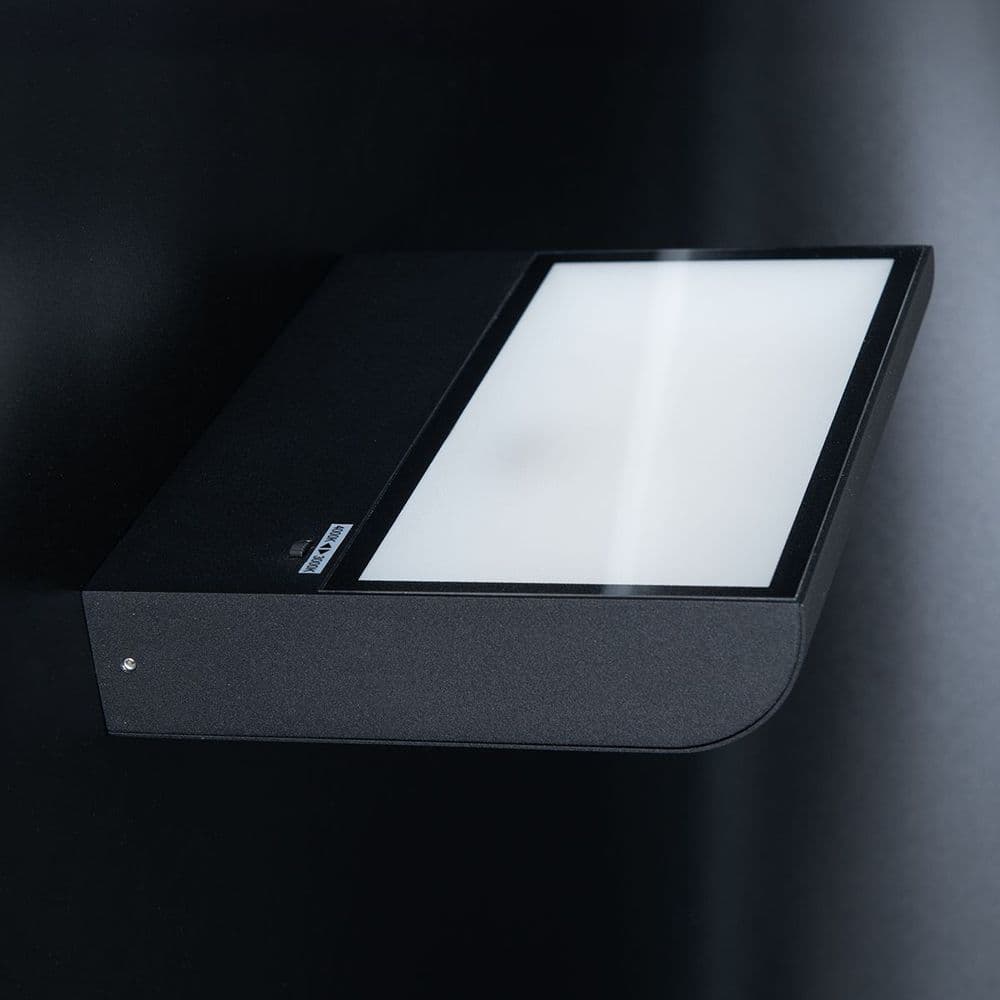 KSR Lighting KSR7361 Acro 21W Dual CCT LED Wall Light Black