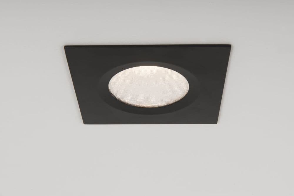 KSR Lighting KSRDL514 QR Pro Commercial Square Fixed Bezel Black