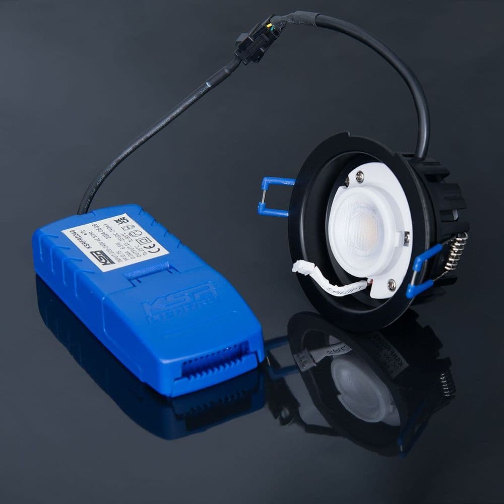 KSR Lighting KSRFRD340 Firebreak QR 6W 4CCT PIR Sensor Downlight Less Bezel