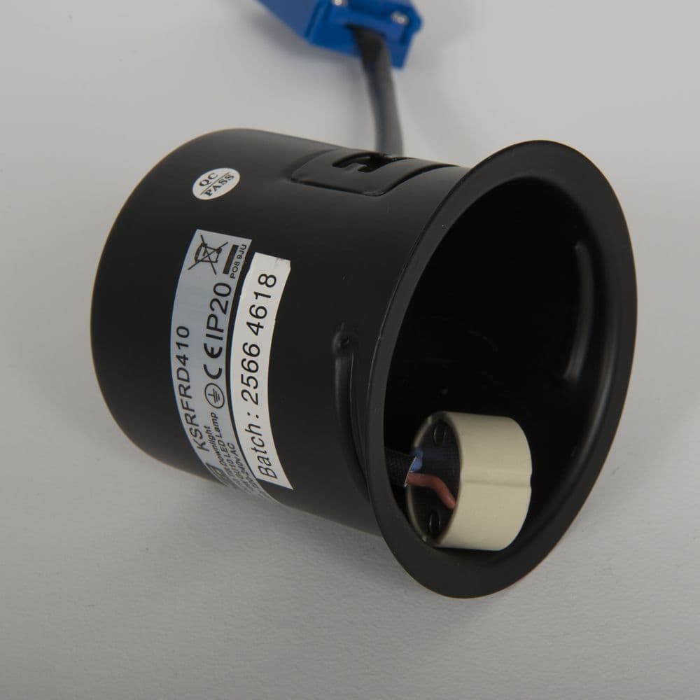 KSR Lighting KSRFRD410 Firebreak QR GU10 IP20 Tilt Downlight