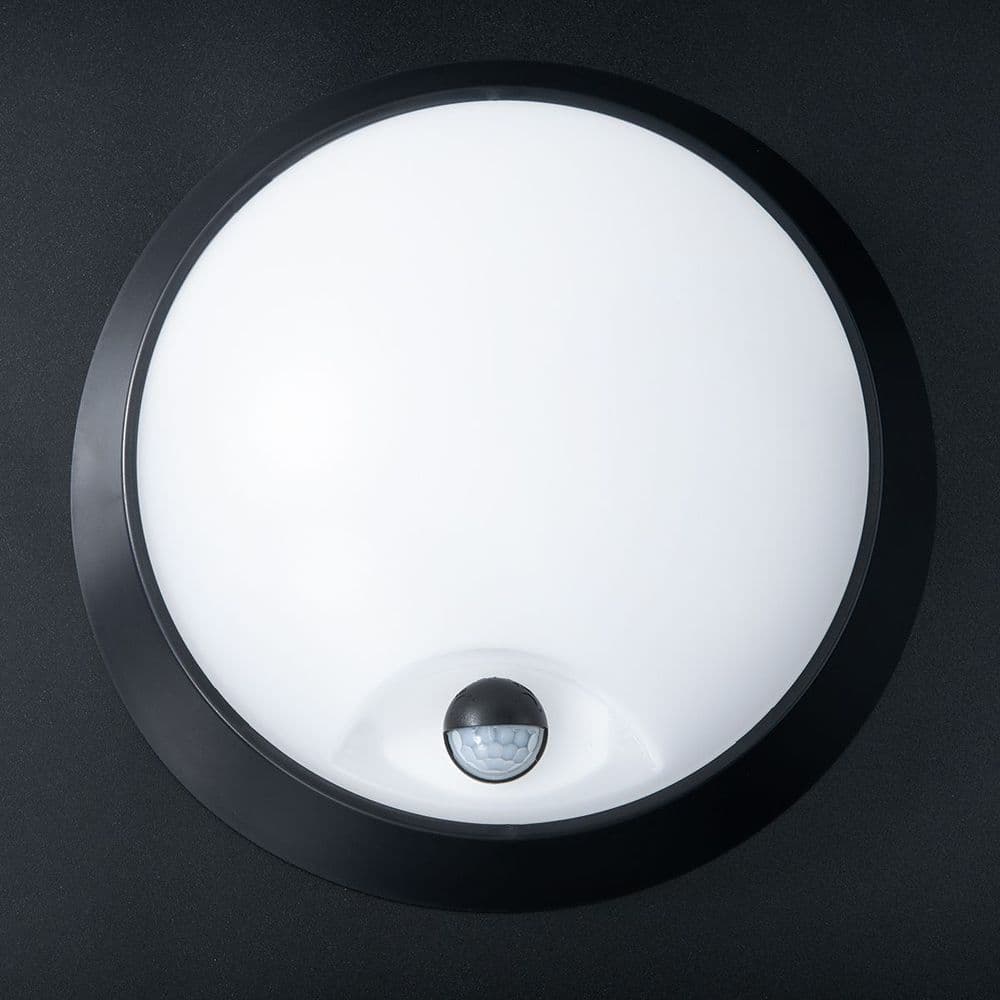 KSR Lighting KSRSF456 Latina NR Select Round PIR IP65 Bulkhead Black