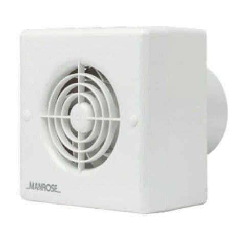Manrose CF100T Centrifugal Toilet/Bathroom Quiet Extract Fan with Timer