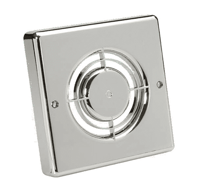Manrose FC100C Extractor Fan Cover - 4"/100mm - Chrome Suits XF100 Range