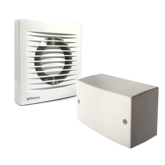 Manrose Primero FF100LVT 4" SELV Low Voltage Shower Fan With Timer