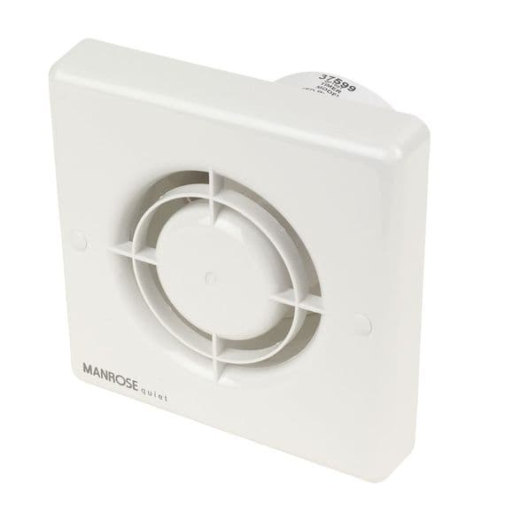 Manrose QF100T 4" Standard Quiet Extractor Fan with Integral Timer