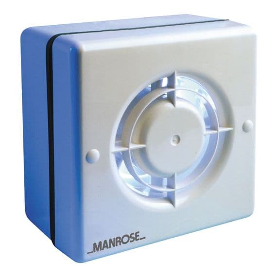 Manrose WF100T 4" Window Extractor Fan with Timer