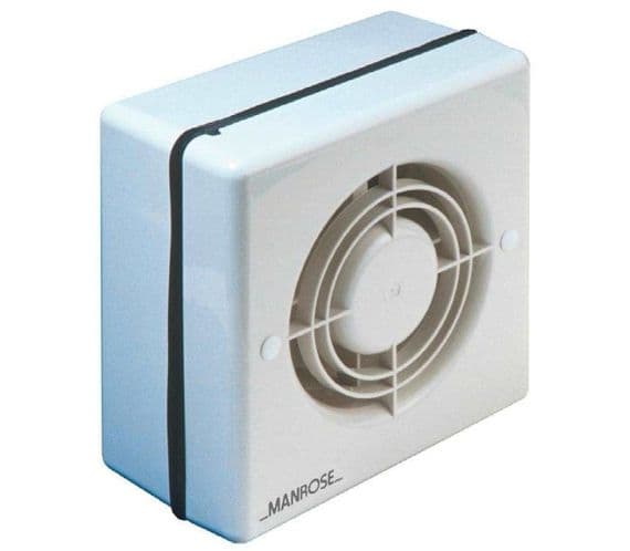 Manrose WF100T 4" Window Extractor Fan with Timer
