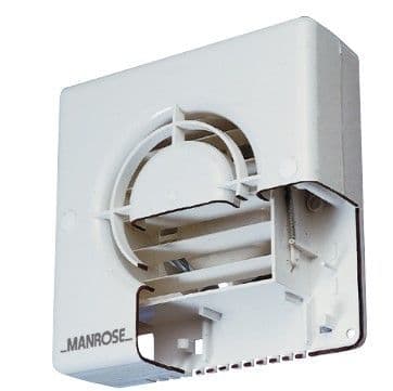 Manrose XF100AT 4"/100mm Extractor Fan with Integral Automatic Shutter ...