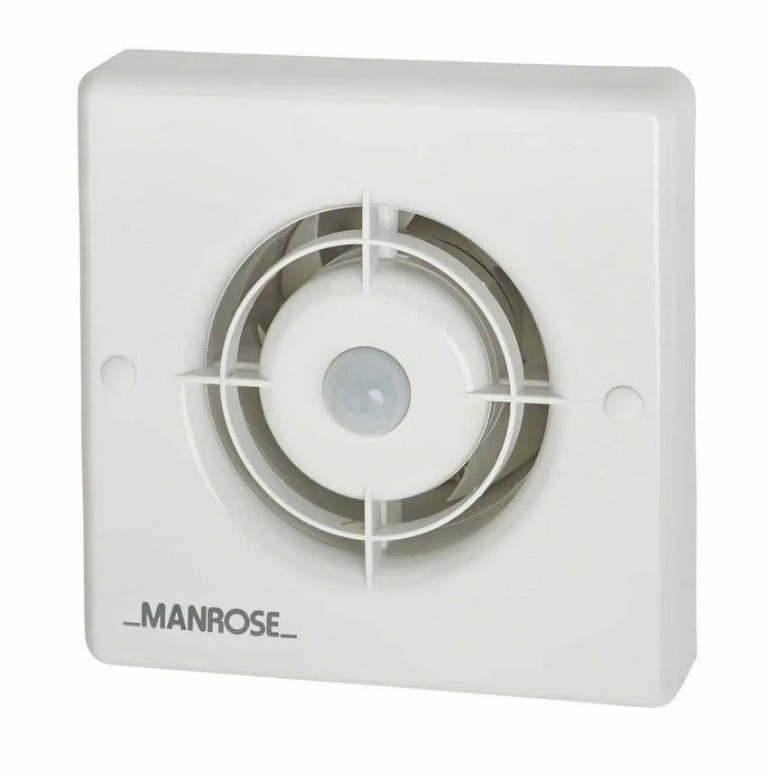 Manrose XF100PIR 4"/100mm Extractor Fan with Integral PIR and Timer