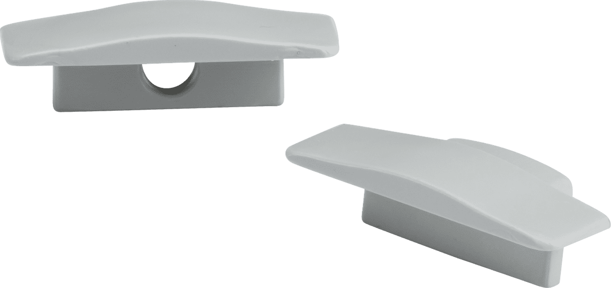 ML Accessories 1MRECCAP Aluminium Recessed Profile End Caps