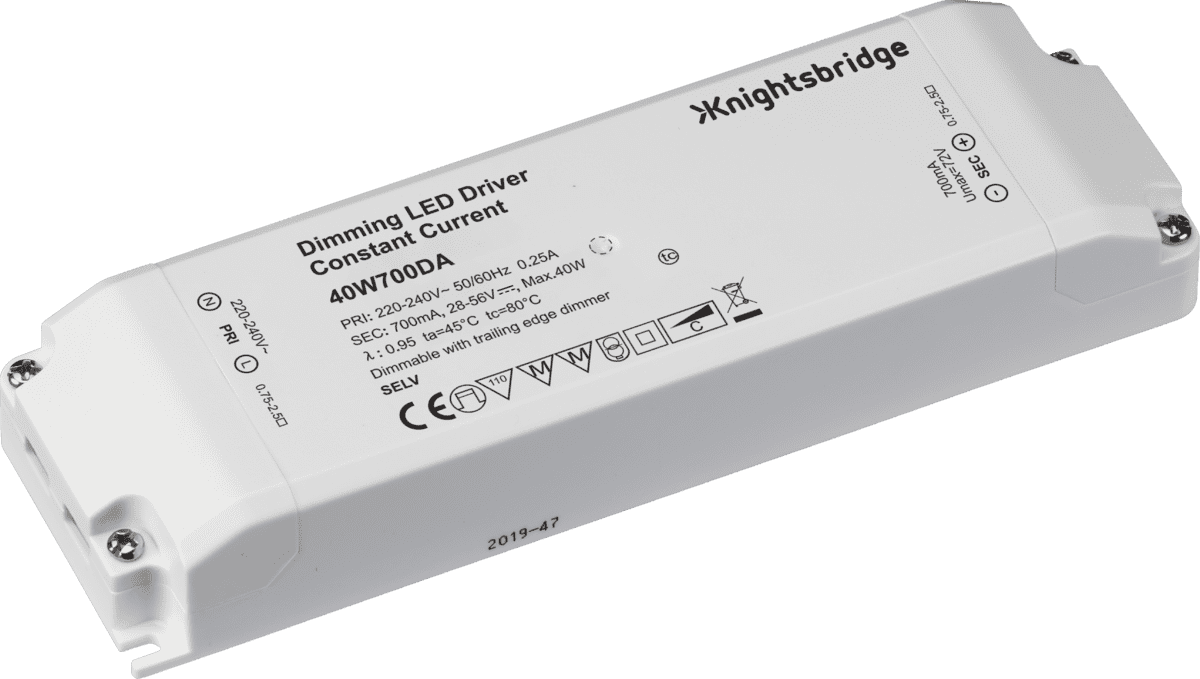ML Accessories 40W700DA IP20 700mA 40W LED Dimmable Driver - Constant ...